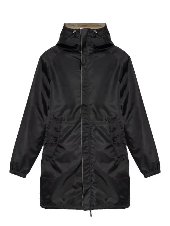 Dsquared2 Reversible Zip-up Hooded Parka - Black