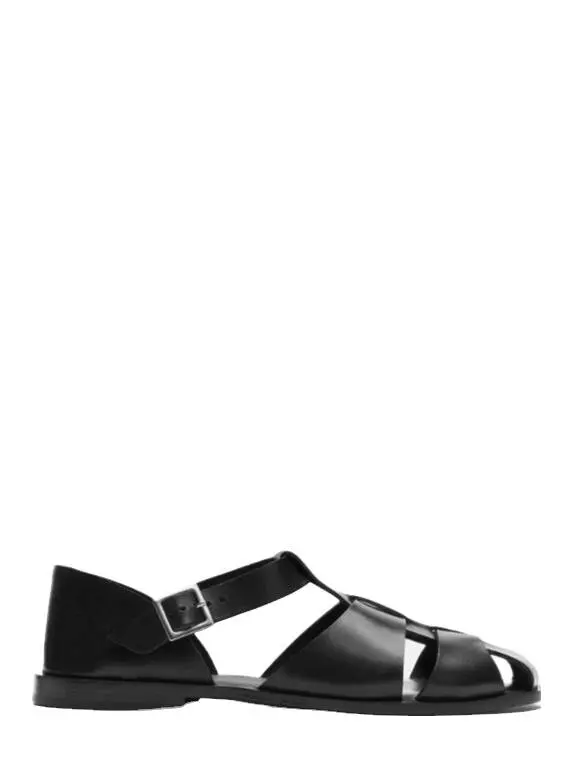 SCAROSSO Apollo Buckle Fastened Sandals - Black