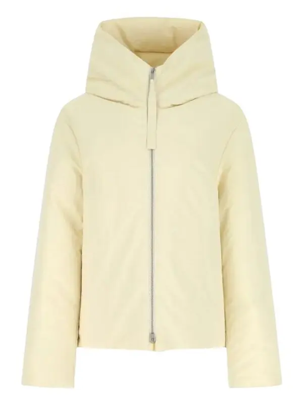 JIL SANDER Cropped Zipped Down Jacket - Nude