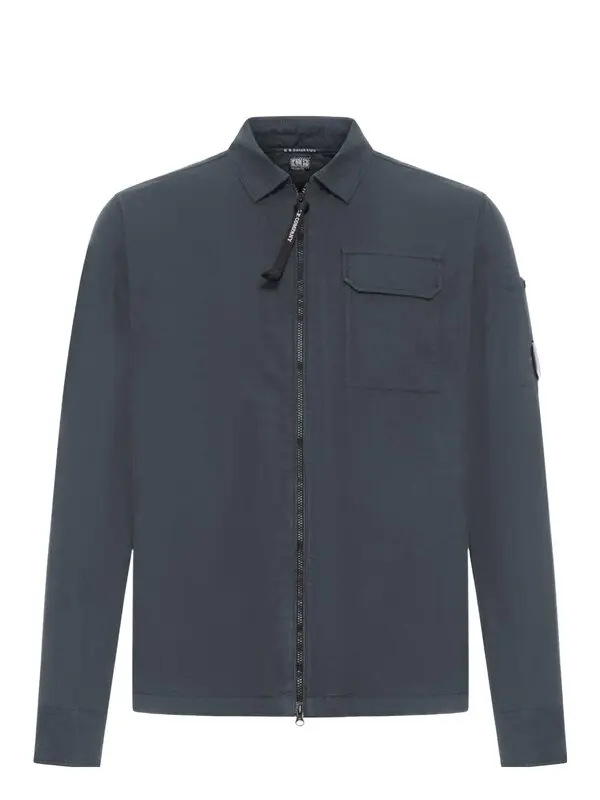 C.P. COMPANY Zipped Overshirt Jacket - Black