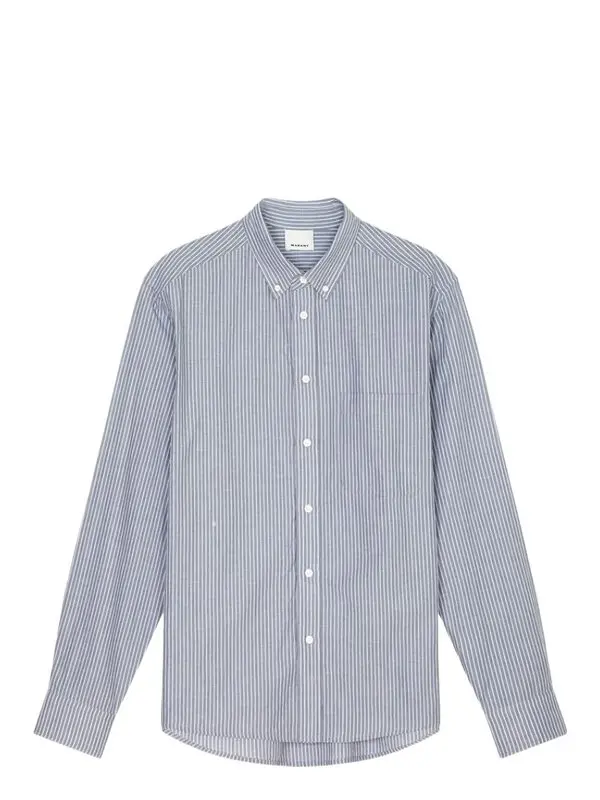 Isabel Marant Étoile Striped Button-up Shirt - Gray
