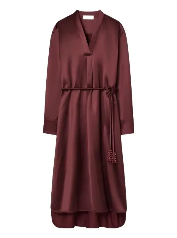 Tory Burch Belted Shirtdress - Merlot