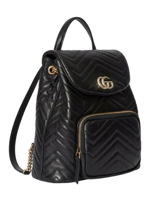 Gucci Gg Marmont Small Backpack - Black
