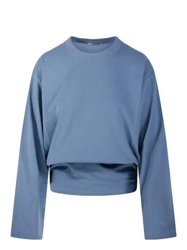 HAIKURE Long-sleeved Crewneck T-shirt - Indigo