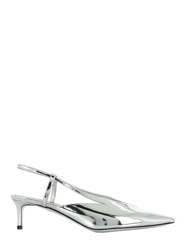 Givenchy Mirrored Slingback Pumps - Silver