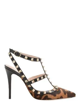 Valentino Garavani Rockstud Leopard Print Pumps - Multicolor