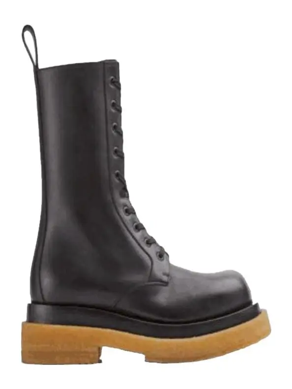 Bottega Veneta Lace Up Boots - Black