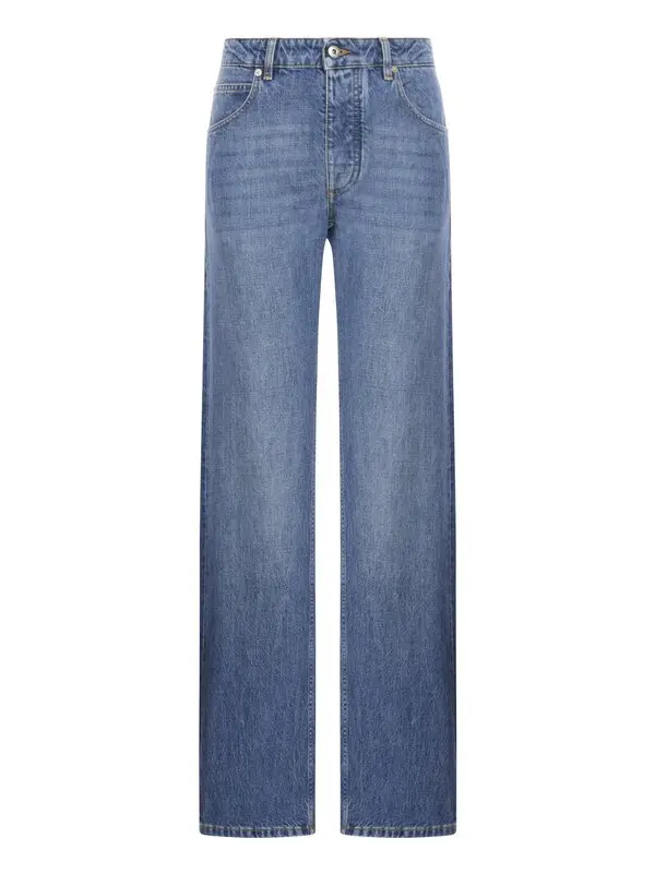 Bottega Veneta Vintage Turned Up Jeans - Blue