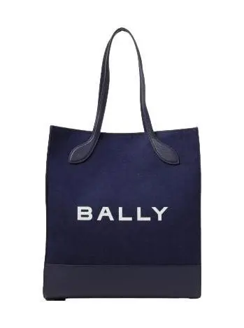 Bally Logo Printed Tote Bag - Black