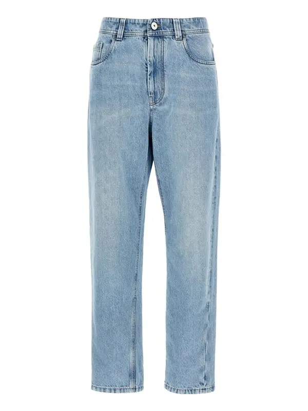 Brunello Cucinelli Belt Loop Jeans - Blue
