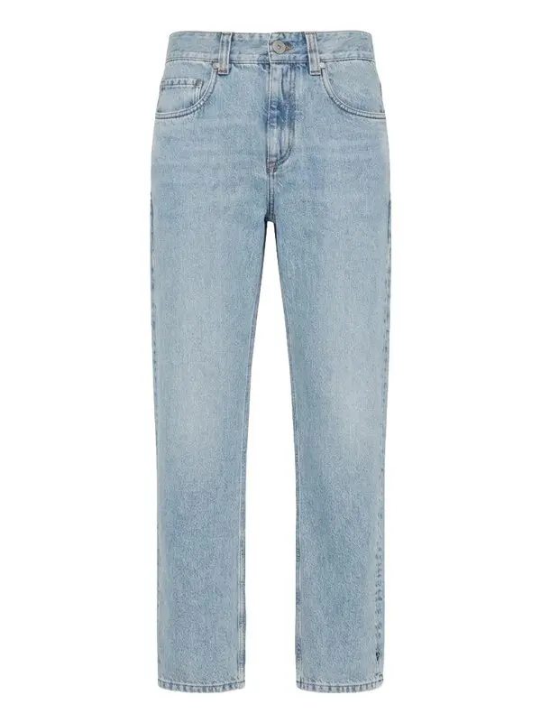 Brunello Cucinelli Belt Loop Jeans - Gray