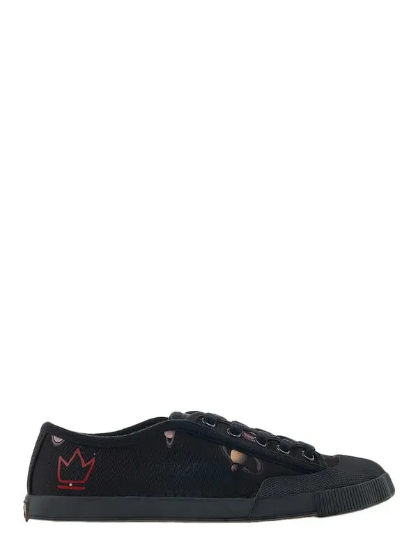 VIVIENNE WESTWOOD Logo Print Lace-up Sneakers - Black