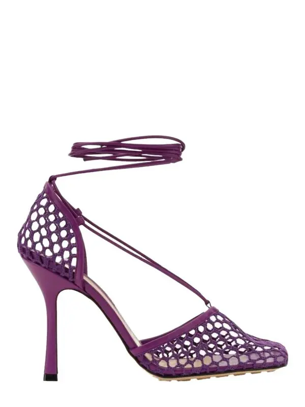 Bottega Veneta Stretch Lace-up Pumps - Purple