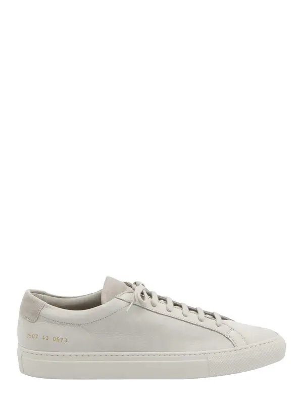 COMMON PROJECTS Retro Round Toe Lace-up Sneakers - Light Gray