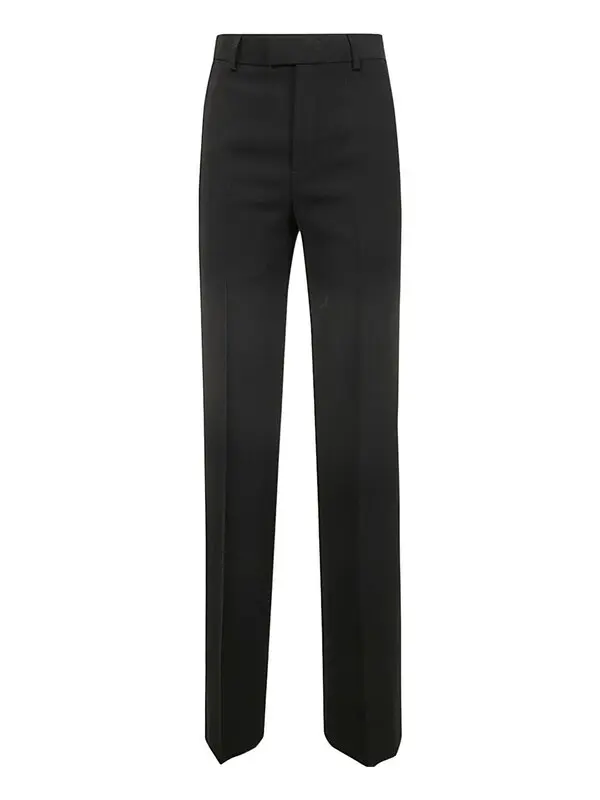 ANN DEMEULEMEESTER Maaike High-waisted Flared Trousers - Black