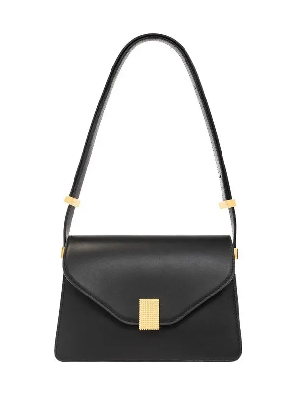 LANVIN Concerto Pm Foldover Top Shoulder Bag - Black
