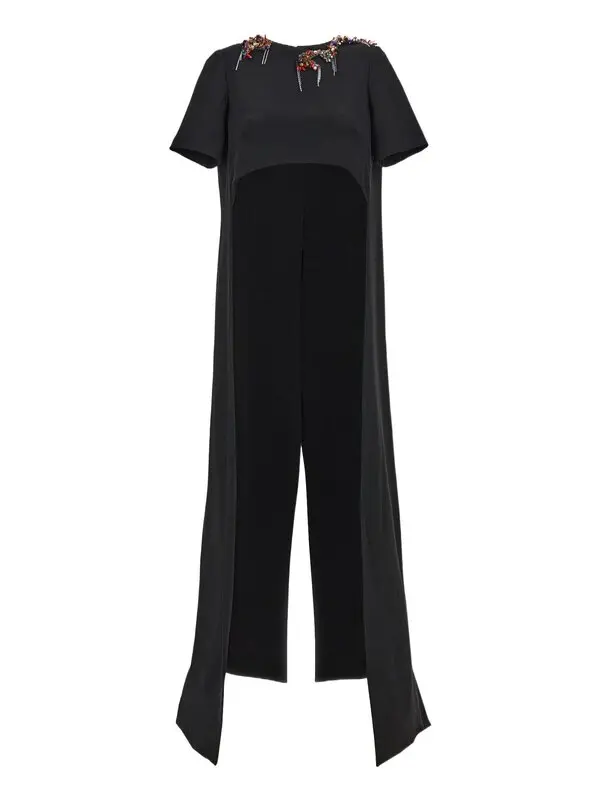 Dries Van Noten Embellished Short-sleeve Blouse - Black