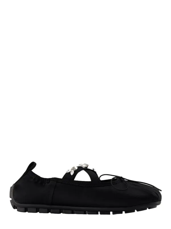 Simone Rocha Embellished Ballet Flats - Black
