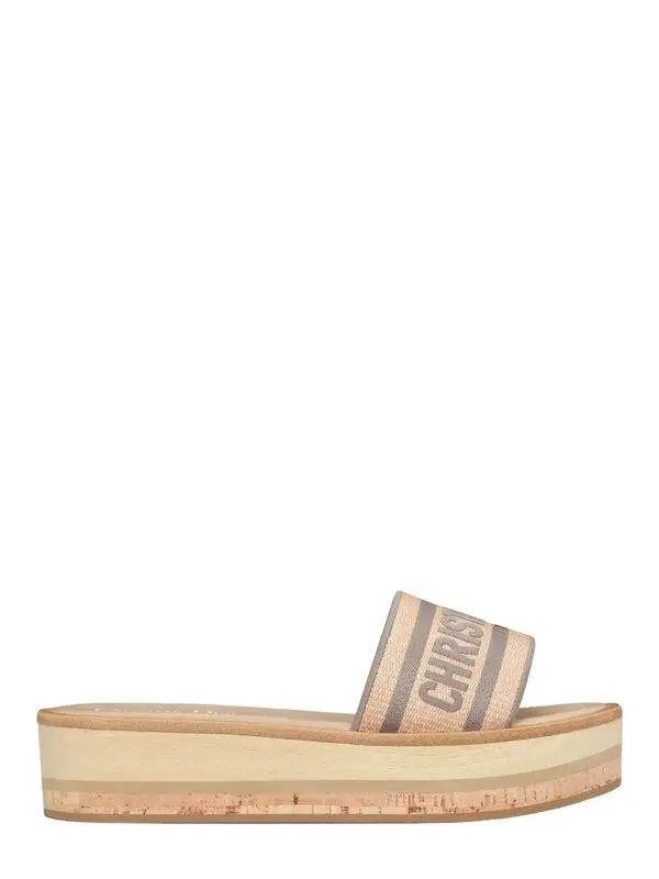 Dior Riviera Dway Platform Slide - Nude