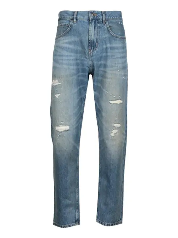 Hugo Boss Distressed Jeans - Blue