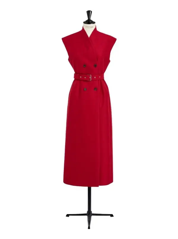 Dior Mid-length Double-breasted Blazer Dress - Red