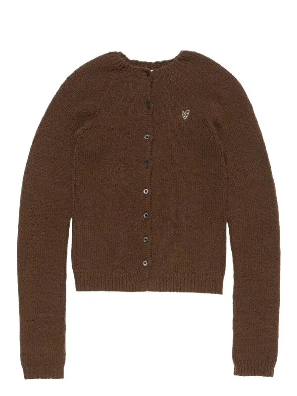 Acne Studios Long-sleeved Button-up Cardigan - Antique Brown
