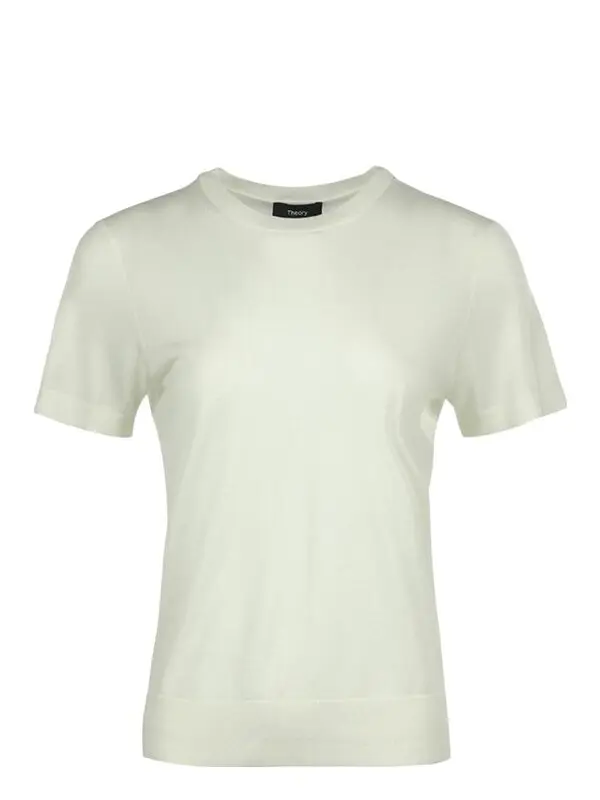 Theory Basic Crewneck Knitted Jumper - White