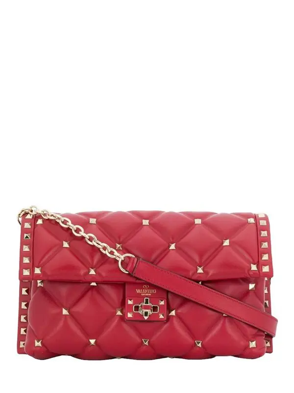 Valentino Garavani Candystud Shoulder Bag - Red