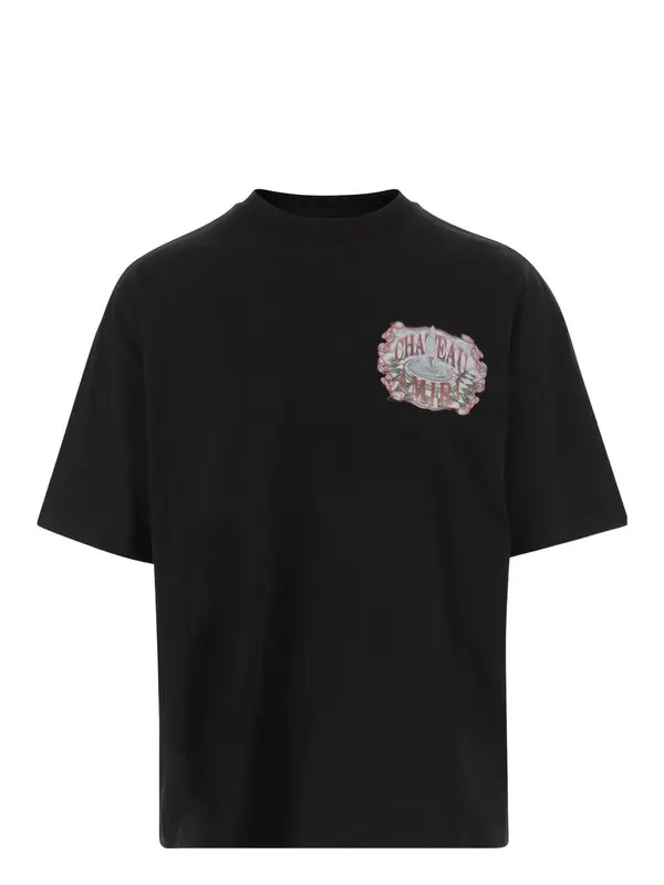 Amiri Logo-printed Crewneck T-shirt - Black