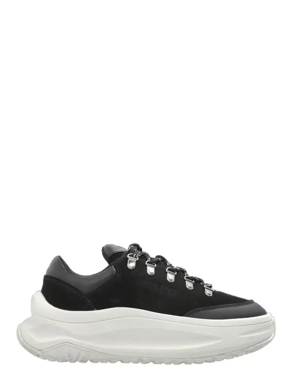 Moon Boot Low Top Sneakers With Thick Sole - Black