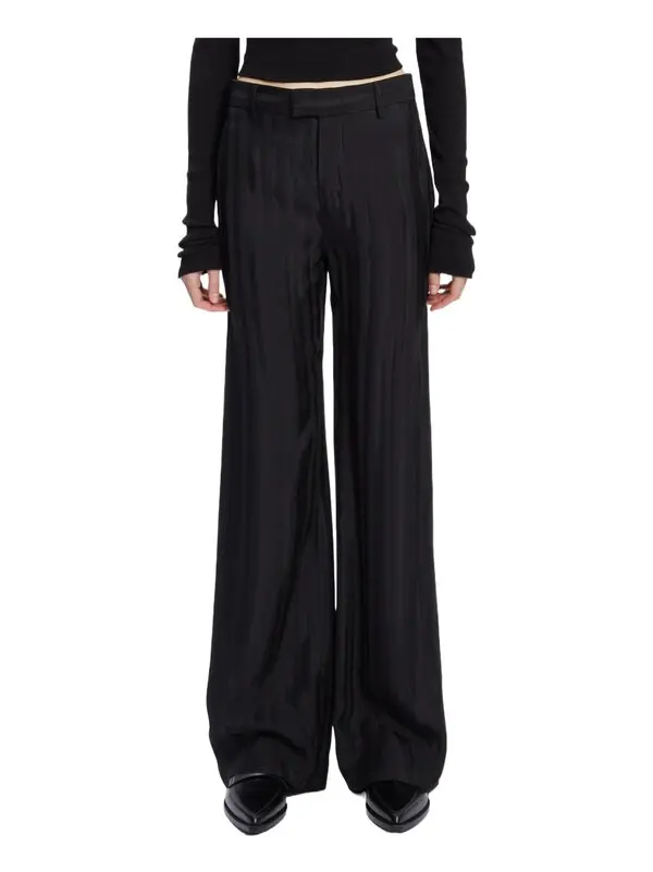 ANN DEMEULEMEESTER Flared Comfort Trousers - Black