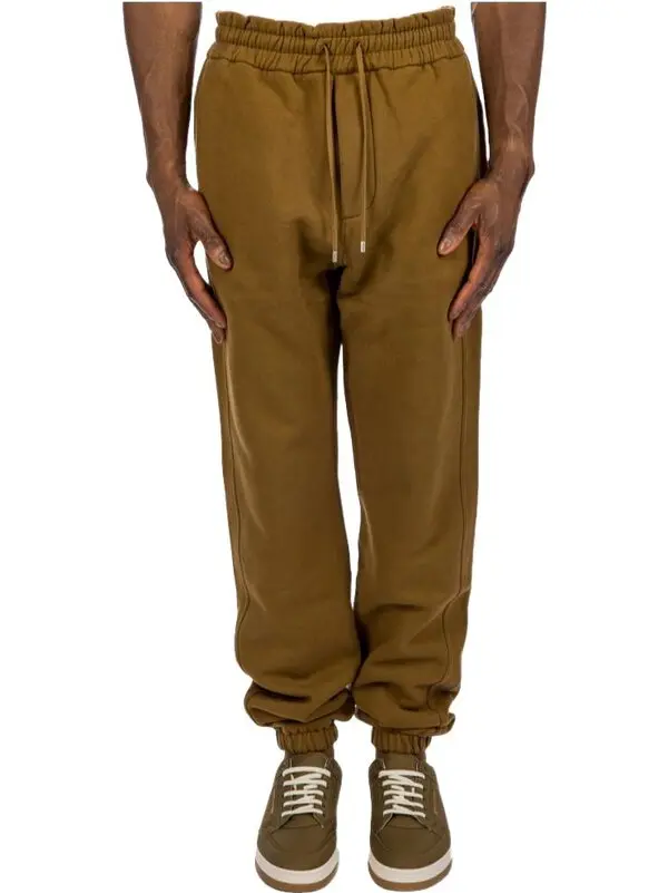 Saint Laurent Drawstring Slim Fit Pants - Brown