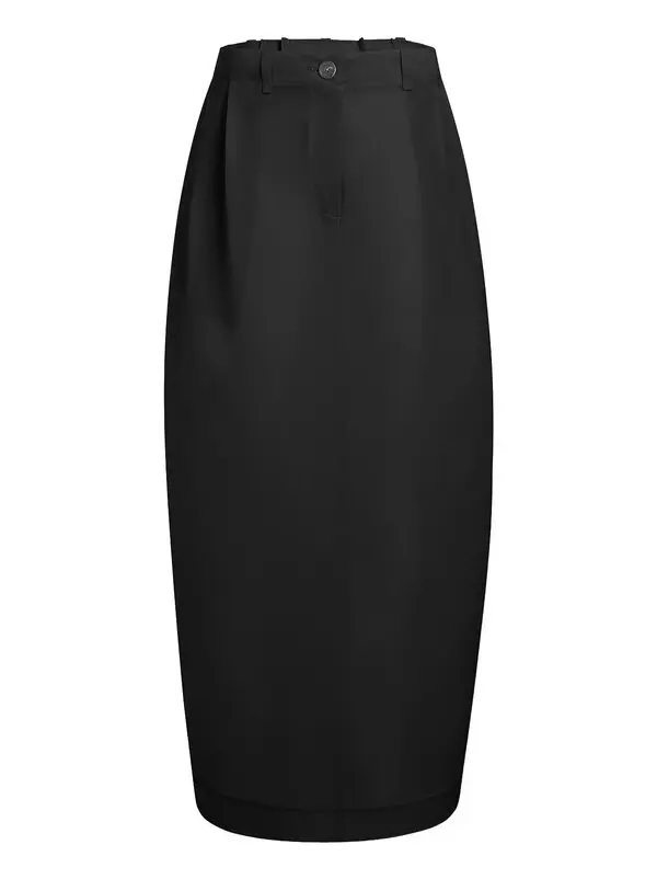 Khaite Lucian Maxi Skirt - Black