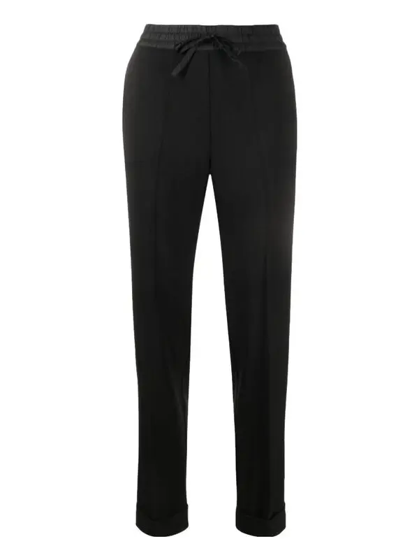 P.a.r.o.s.h Drawstring Straight-leg Trousers - Black