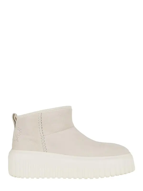 Hogan Slip-on Ankle Boots - Natural Color