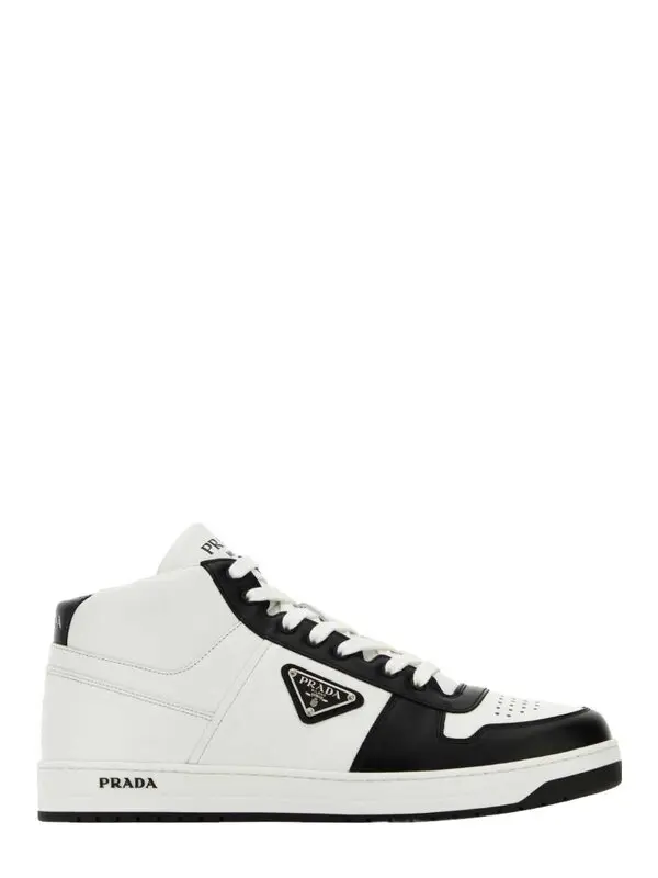Prada Lace-up High-top Sneakers - White