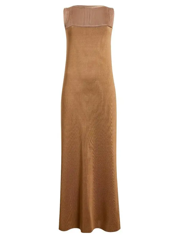 Khaite Ruslan Maxi Dress - Brown