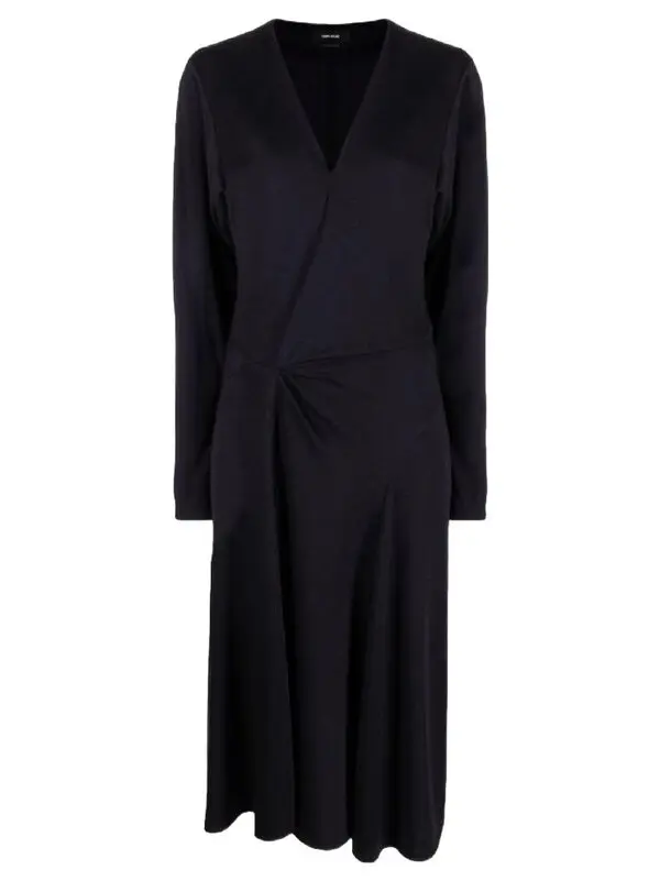 Isabel Marant Étoile Courtney V-neck Midi Dress - Black