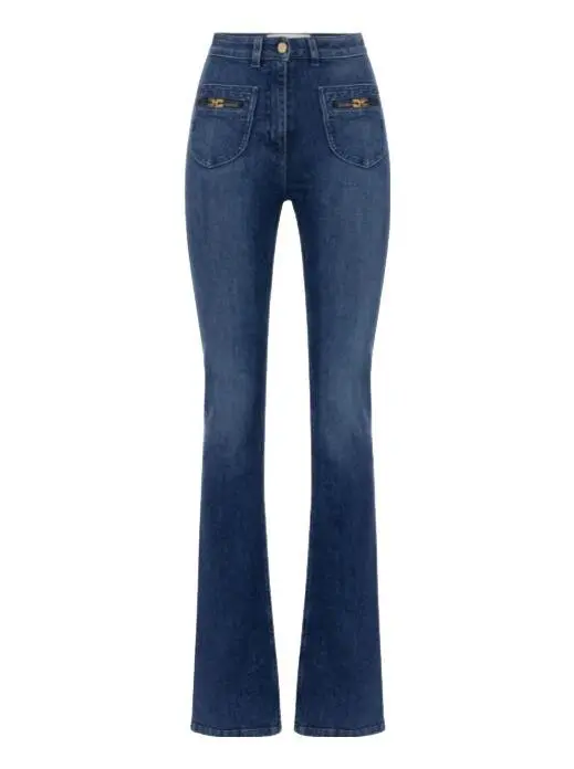 Elisabetta Franchi With Jewel Logo Detail - Blue