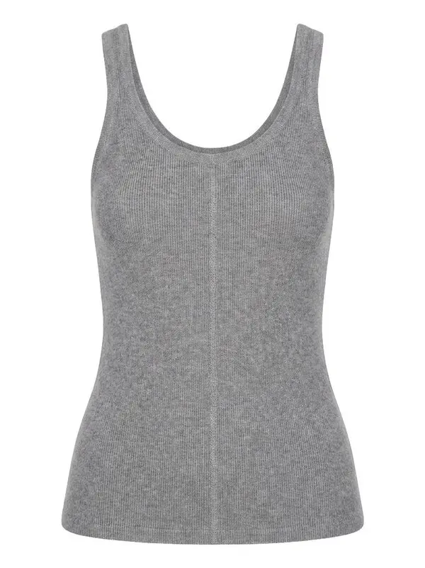LISA YANG Meng Ribbed Tank Top - Gray