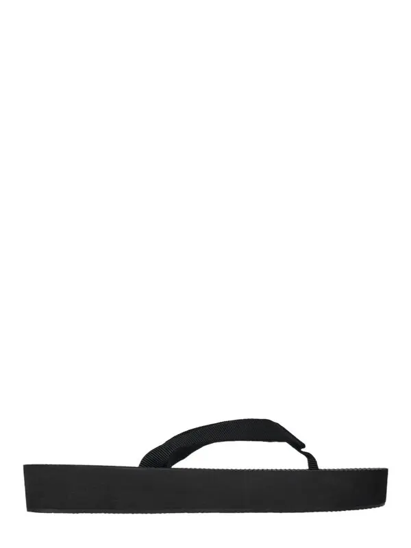 THE ROW Dune Flatform Sandals - Black