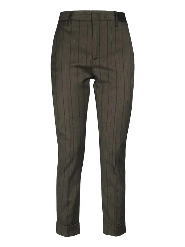 DONDUP Skinny Cropped Trousers - Black