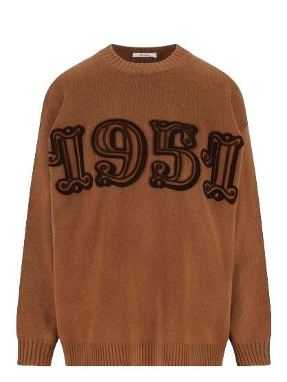 Max Mara Crewneck "1951" Appliqué Jumper - No