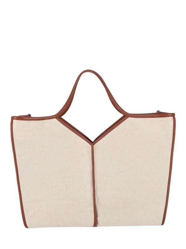 Hereu Classic Open Top Tote With Removable Pouch - Naturalchestnut