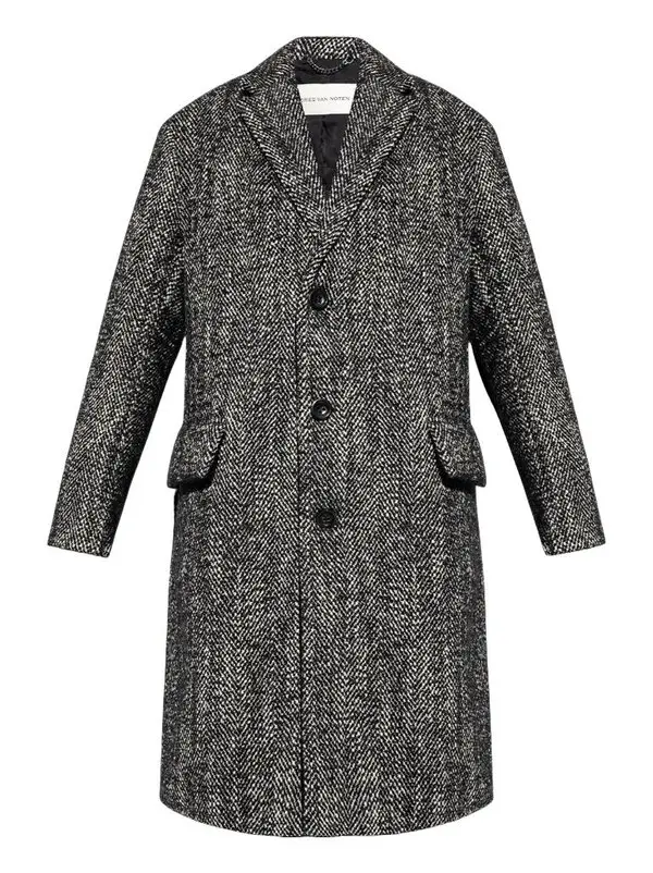 Dries Van Noten Long-sleeved Coat - Gray