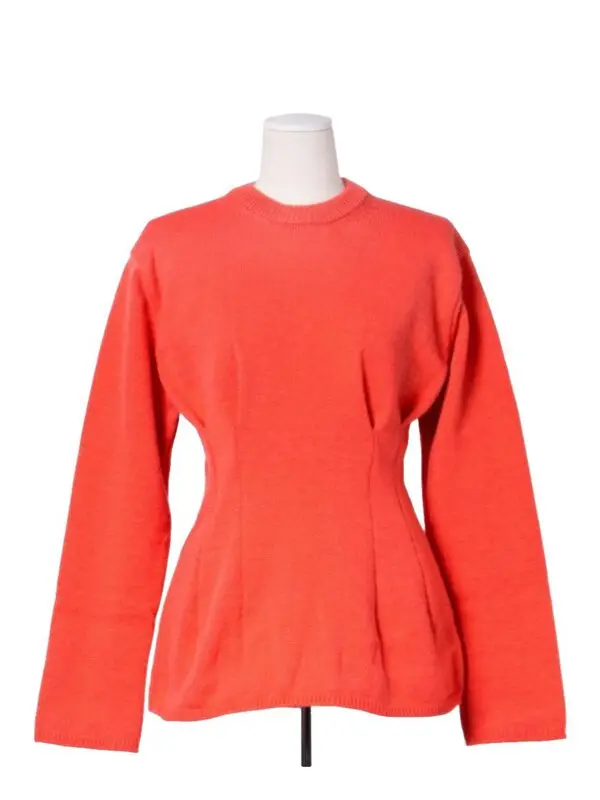 Comme Des Garçons Logo Round Neck Sweater - Orange