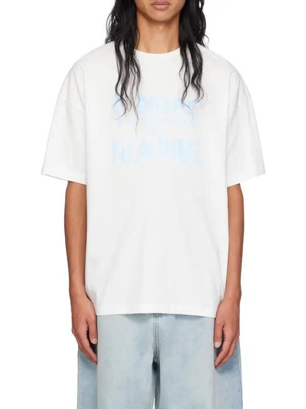 We11Done Printed Short-sleeves T-shirt - Gray