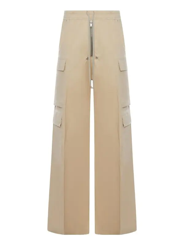 Rick Owens Drawstring Wide Leg Trousers - Nude