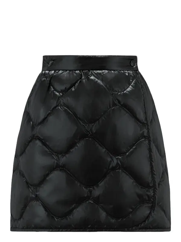 Moncler Quilted Padded Mini Skirt - Black