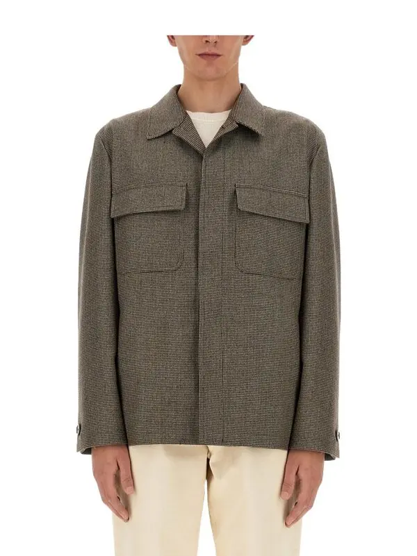 LARDINI Houndstooth Jacket - Multicolor